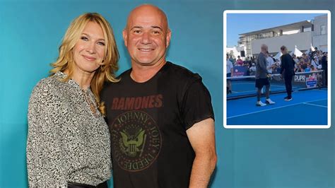 Andre Agassi And Steffi Grafs Daughter Jaz Captures The Couple Practicing In Miami Ahead Of