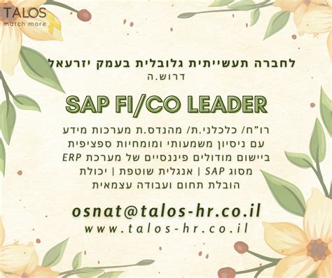SAP FI CO LEADER TALOS