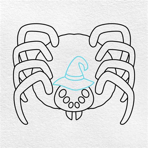 How To Draw A Halloween Spider Helloartsy
