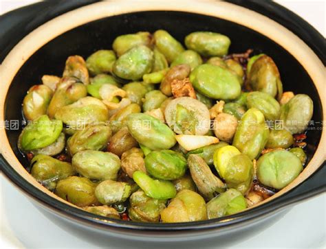 油爆蚕豆煲油焖蚕豆炒蚕豆大山谷图库