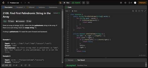day 8 of leetcode challenge find palindromic string dharshana s