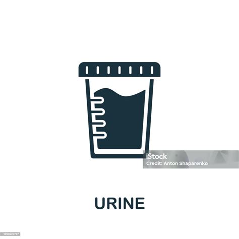 소변 아이콘입니다 의료 서비스 수집의 간단한 요소 템플릿 인포 그래픽 및 배너에 대한 채워진 흑백 소변 아이콘 소변 샘플에 대한 스톡 벡터 아트 및 기타 이미지 Istock