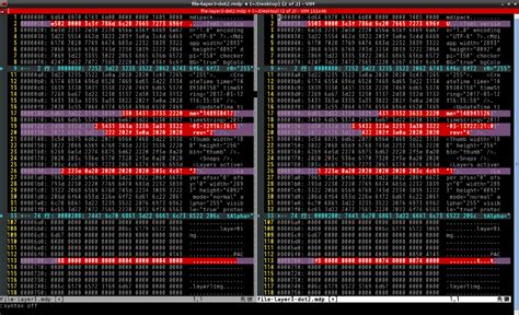 Medibangファイルフォーマットの解析 Vimdiffの色変更 コマンドの達人