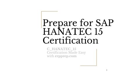 PPT All You Need To Know About SAP HANA Technology C HANATEC 15 Exam PowerPoint Presentation
