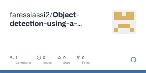 github faressiassi2 object detection using a faster r cnn pre trained model