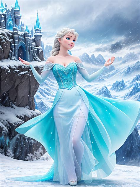 Elsa Cartoon Character From Frozen 4k Elsa By Rasooliartworks On