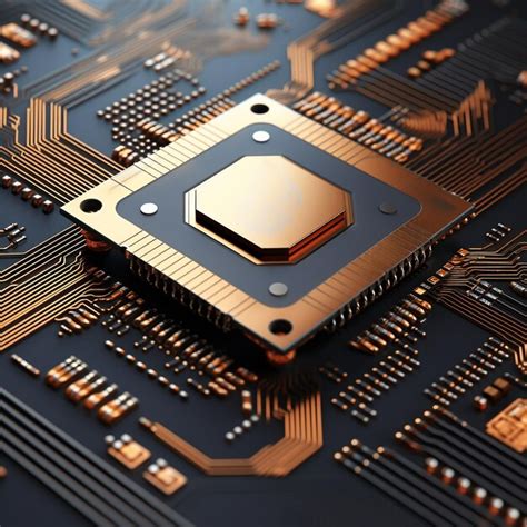 Premium Ai Image D Rendered Photo Of Microchip