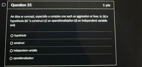 Solved Question 351 ﻿ptsan Idea Or Concept Especially A