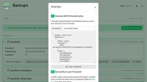 Github Cloud Backup And Restore Rewind