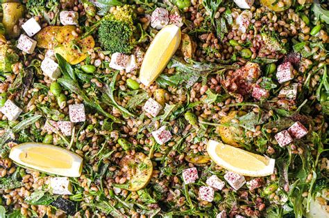 Freekeh Zucchini And Feta Salad