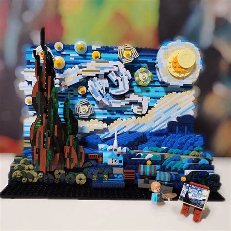 The Starry Night Lego Set Pap Art Store