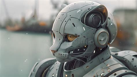 A Cat Wearing A Robot Suit Stands Prominently In A Room Cat In Robot Suit Stock Video Video