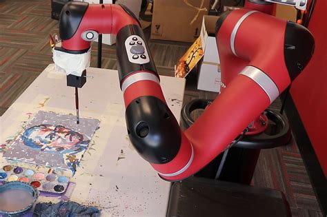 Kunstwerke Vom Roboterarm Frida Malt Bilder Mittels Ki T3n