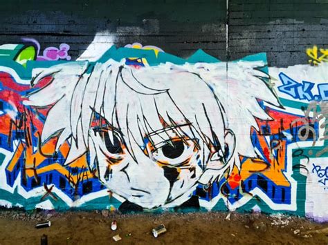 Killua Streetart R Hunterxhunter