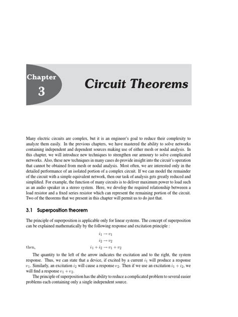 circuit analysis techniques pdf electrical network electronic