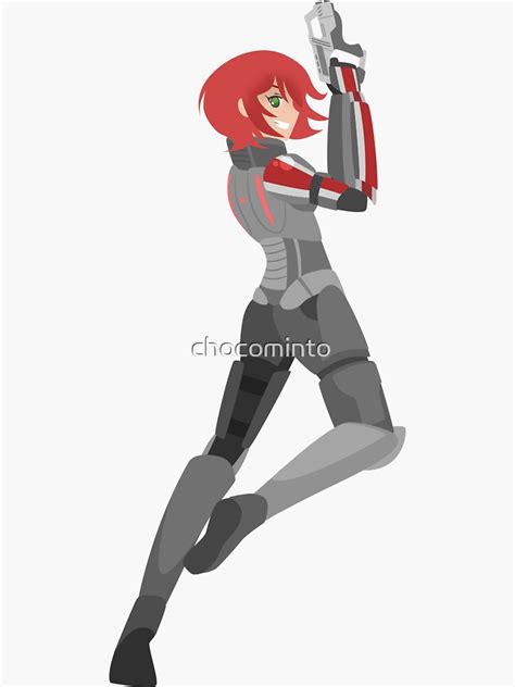 Mass Effect Shepard Of Hearts Card Suit Series Sticker For Sale