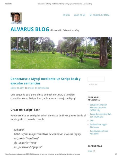 Pdf Conectarse A Mysql Mediante Un Script Bash Y Ejecutar Sentencias