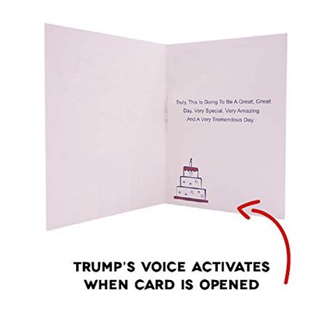 Talking Donald Trump Birthday Card Funny Birthday T Card With