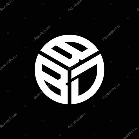 Diseño Del Logotipo De La Letra Bbd Sobre Fondo Negro Bbd Iniciales