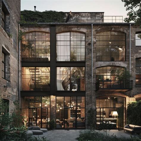 An Old Factory Converted Into Loft Apartments Premium Ai Generated Image