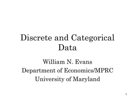 Ppt Discrete And Categorical Data Powerpoint Presentation Free
