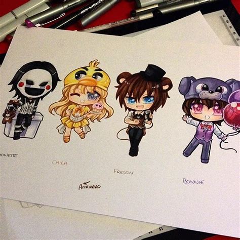 Humanised Five Nights At Freddy S Super Chibis Marionette Chica
