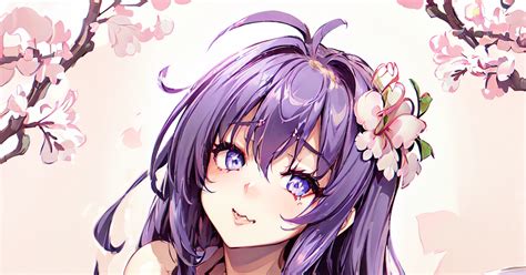 桃色大戦ぱいろん るきの（桃色大戦ぱいろん） 庭での花見で淫靡に誘惑してきちゃう♪ 天然ぽりんのイラスト Pixiv