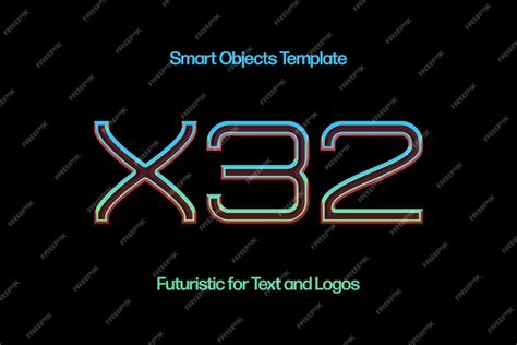 Premium Psd Futuristic Text Effect