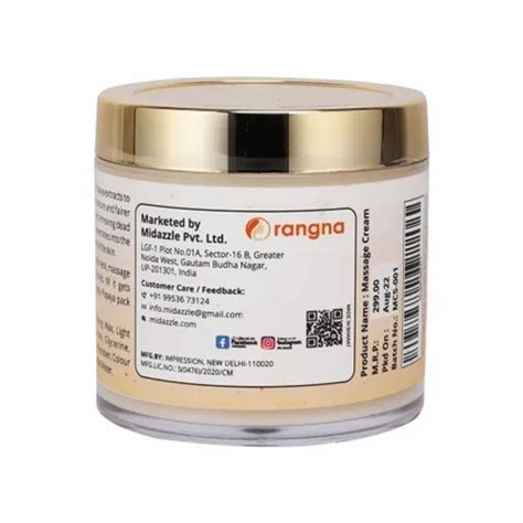 Rangna Papaya Massage Cream For Dark Body Parts Like Neck Ankles