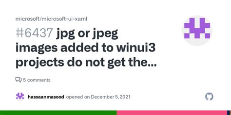 Or Jpeg Images Added To Winui Projects Do Not Get The Content Build Action By Default