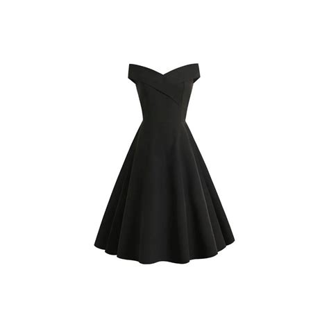 Vestido Vintage Negro Escote En V