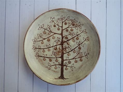 Vintage Jay Cryderman Penticton Pottery Stoneware Plate Tan Beige With