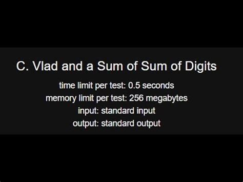 C Vlad And A Sum Of Sum Of Digits Codeforces Round 928 Div 4 CP
