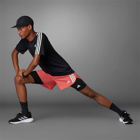 Own The Run 3 Stripes Tee Black Adidas Hong Kong