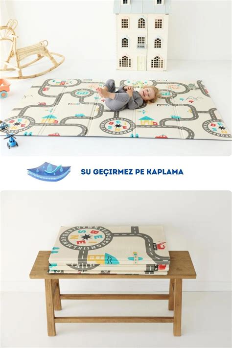 Katlanabilir Oyun Matı Tek Taraflı Çocuk Oyun Halısı 200x130x1 Cm Xpe Aktivite Oyun Alanı