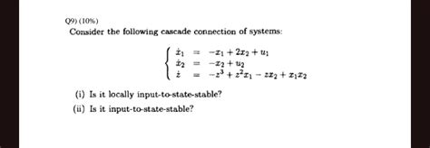 q9 10 consider the following cascade connection of