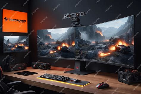 Premium Photo Showcase The Power Of Your Designs With A Dualmonitor