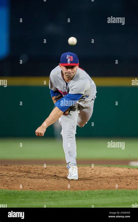 Buffalo Bisons Pitcher Brandon Eisert 37 During An Milb International League Baseball Game