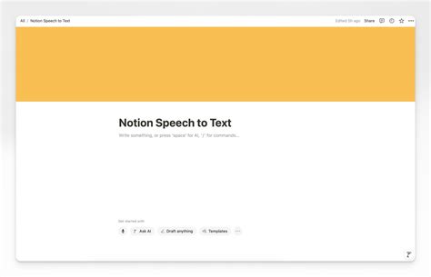 How To Use Speech To Text In Notion Simple Steps