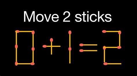Move 1 Matchstick To Make Equation True Matchstick Matchsticks