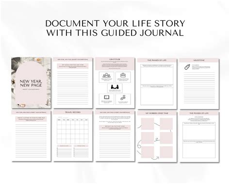 Life Story Journal Achievement Journal Bucket List Journal Guided