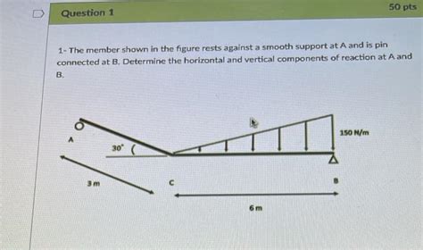 Solved Pts Question The Member Shown In The Figure Chegg