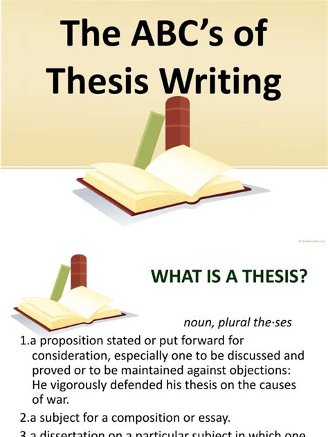 The Abcs Of Thesis Writing Pdf Thesis Research Design