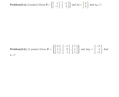 Solved Problem A Points Given B And Chegg Com
