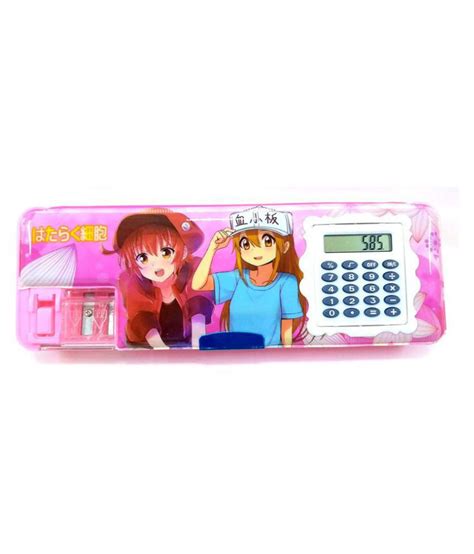 Multi Functional Geometry Box For Girls Inbuilt Calculator Two Side