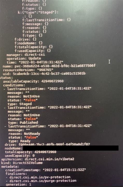 Pods Unbound In Openshift 49 · Issue 492 · Miniodirectpv · Github