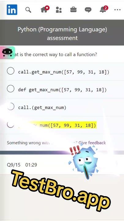 Crack The Linkedin Python Skills Assessment Like A Pro 🚀🐍🔥💻 Linkedin Pythonskills Shorts