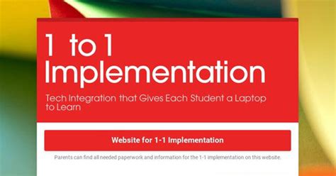 1 to 1 implementation
