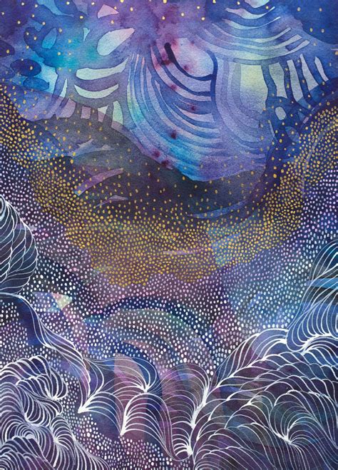 Helen Wells Thoughts On Creativity Watercolor And Ink Abstract