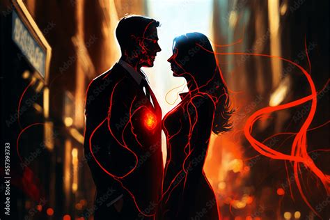 Une Homme Et Une Femme Ont Un Coup De Foudre Dans La Rue C Est L Amour